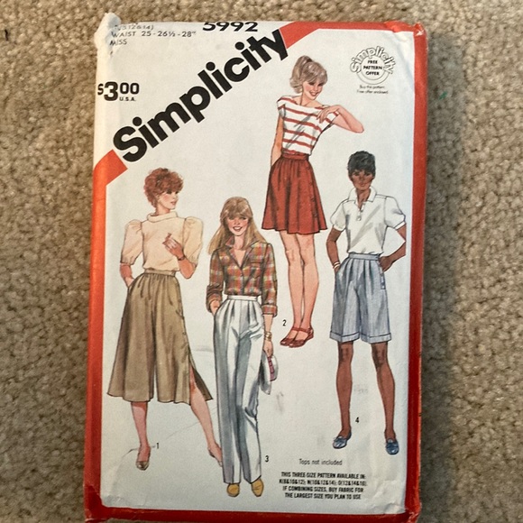 Simplicity | Pants & Jumpsuits | Simplicity Pattern 5992 | Poshmark